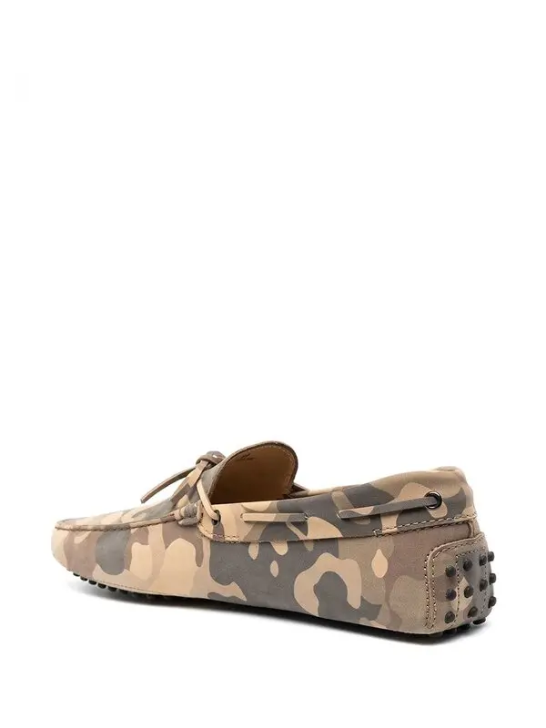 TOD'S Gommino Camouflage-print Driving Shoes