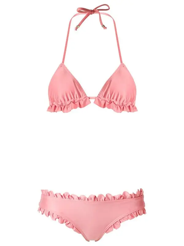 AMIR SLAMA Ruffled-trim Bikini