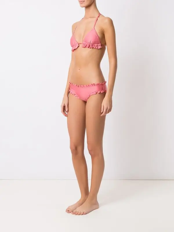 AMIR SLAMA Ruffled-trim Bikini