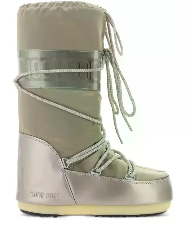 Moon Boot Icon Glance Satin Snow Boots - Neutrals