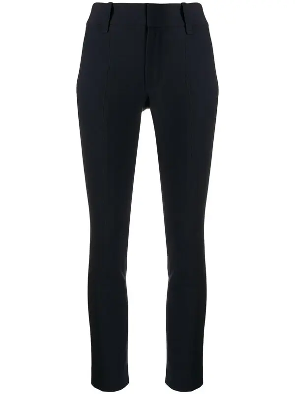 Vince High-waist Cropped Trousers - Blue