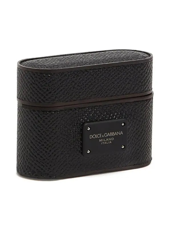 Dolce & Gabbana Logo-tag Leather Airpods Pro Case