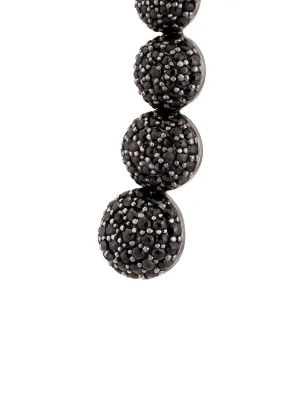 ALINKA 18kt White Gold Black Diamond Left Slider Earring