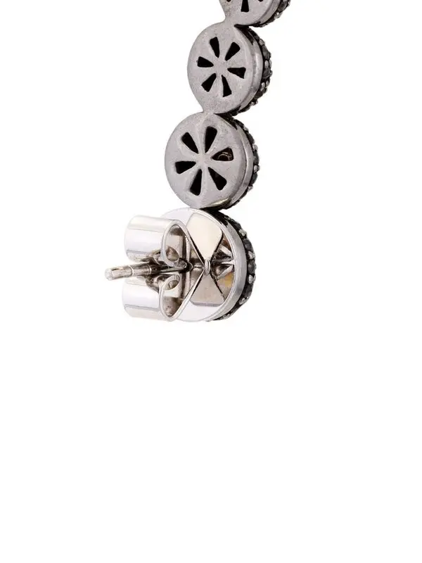 ALINKA 18kt White Gold Black Diamond Left Slider Earring