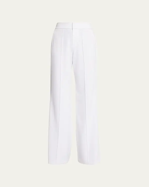 Alice + Olivia Dylan Wide-leg Pants - White