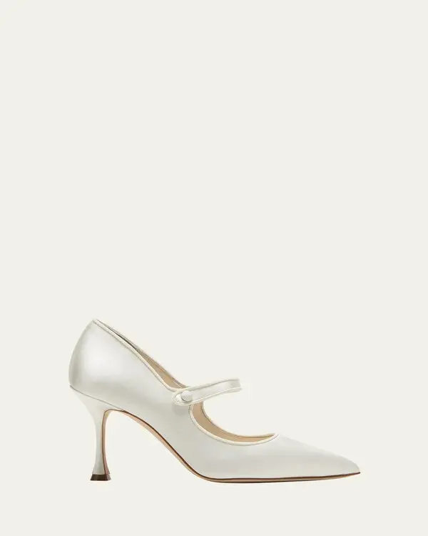 Manolo Blahnik Camparinew Pumps - Cream