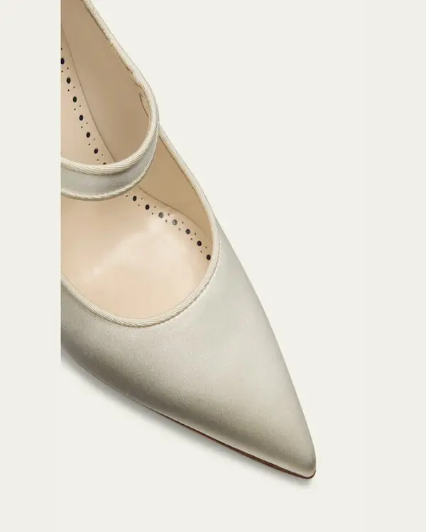 Manolo Blahnik Camparinew Pumps - Cream