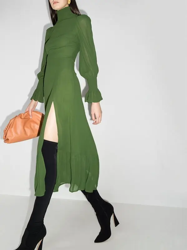 REFORMATION Galena High-neck Midi Dress