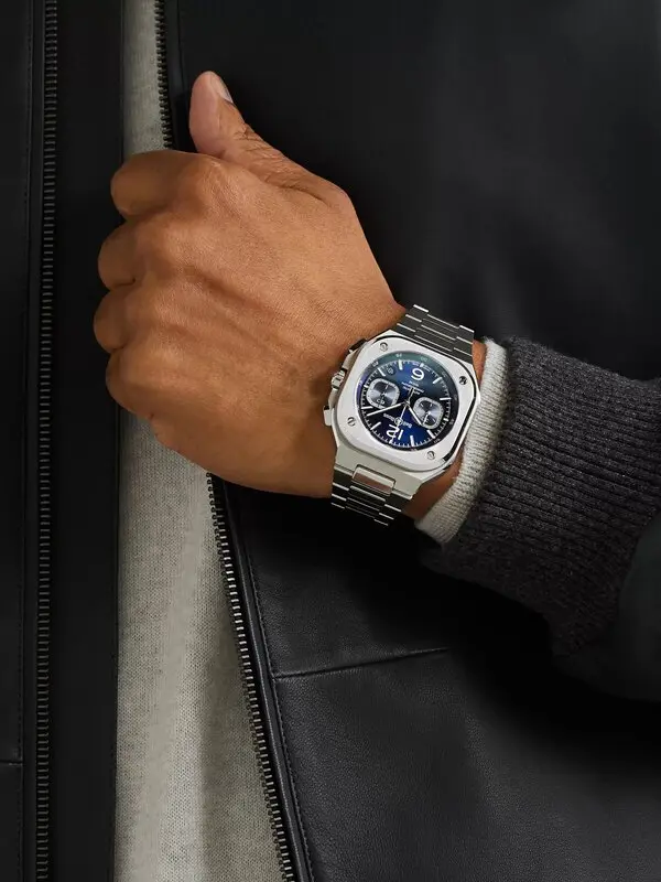 BELL & ROSS Br 05 Automatic Chronograph Stainless Steel Watch - Blue