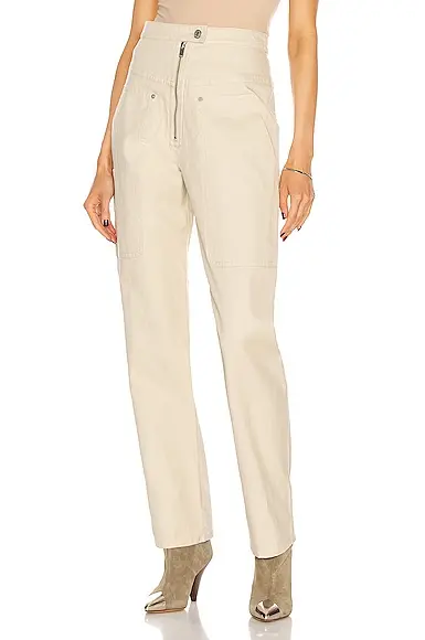Isabel Marant Phil Pant In White,neutral