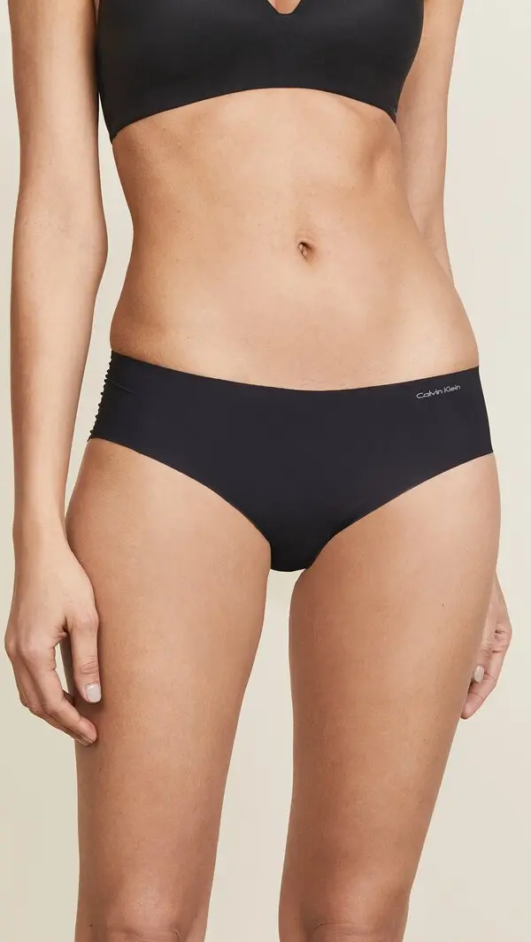Calvin Klein Invisibles Hipster Panties - Black