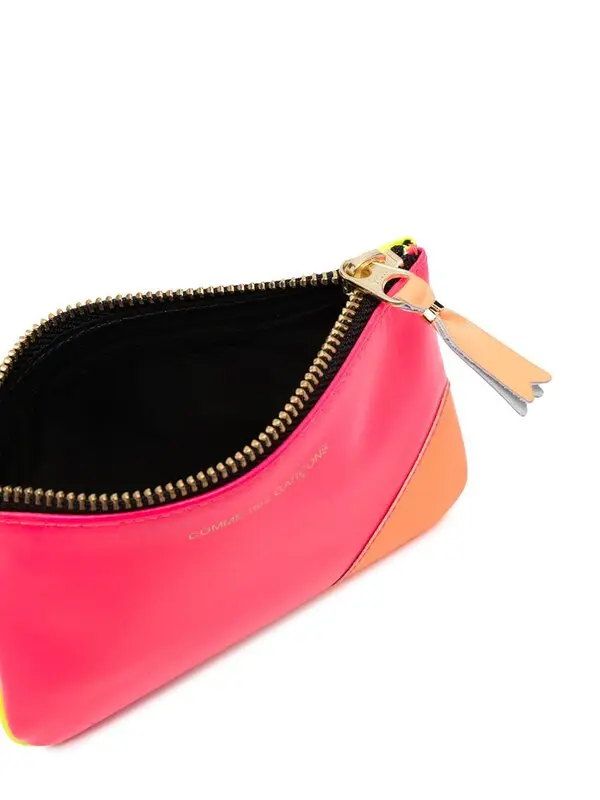 Comme Des Garçons Colour-block Zipped Wallet