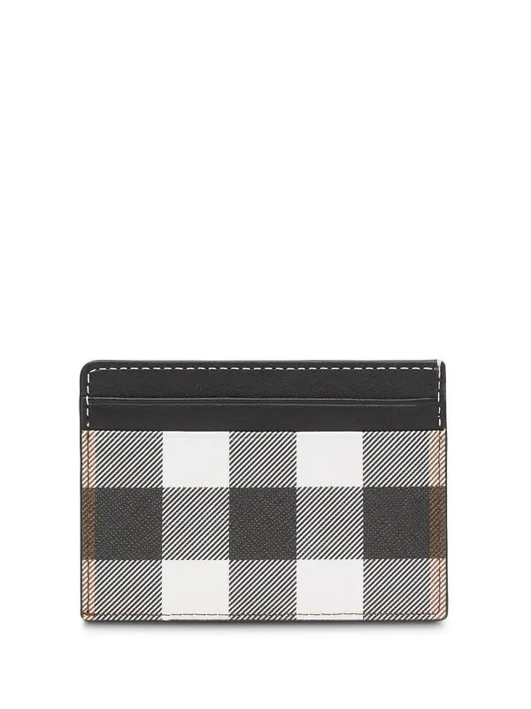 Burberry Check Print Cardholder - Black