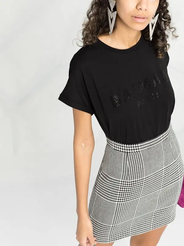 Balmain Embellished Logo T-shirt