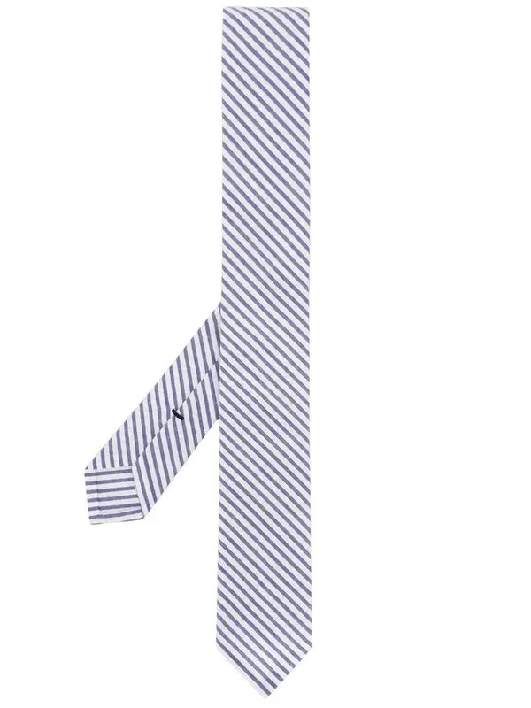 Thom Browne Seersucker Stripe Tie