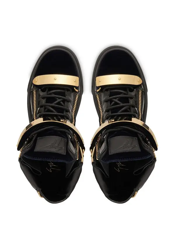 GIUSEPPE ZANOTTI Kriss Metal Strap Sneakers