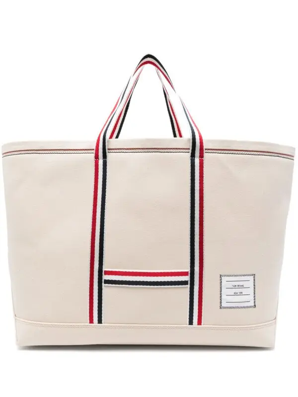 Thom Browne Medium Tool Tote - White