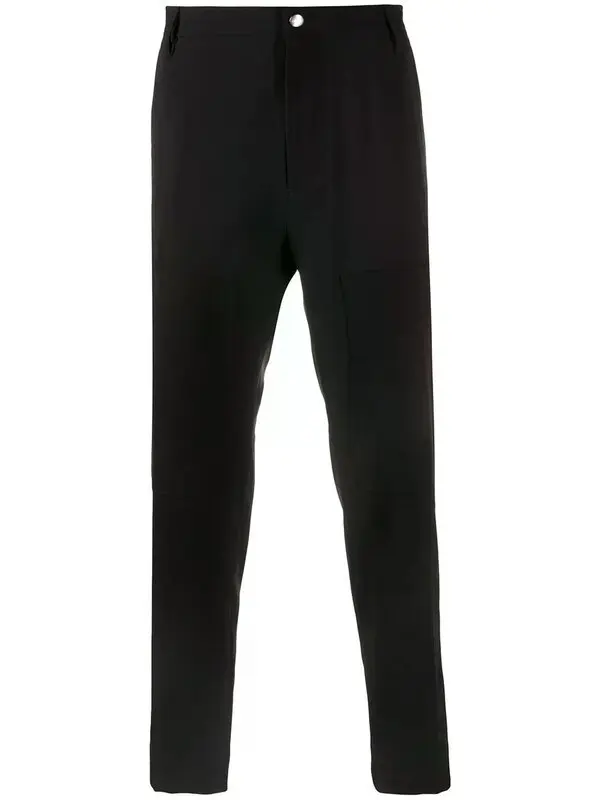 DIESEL® Fitted Buttoned Trousers - Black
