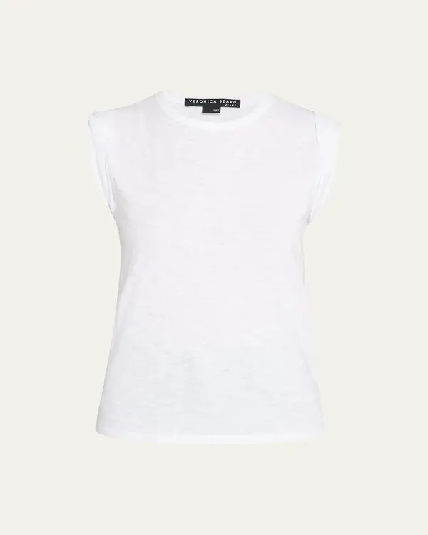 Veronica Beard Dree Muscle Tee - White