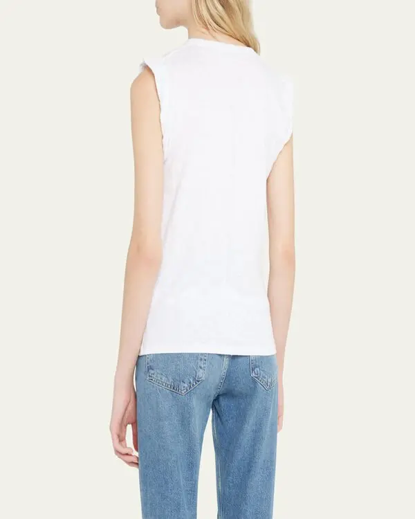 Veronica Beard Dree Muscle Tee - White