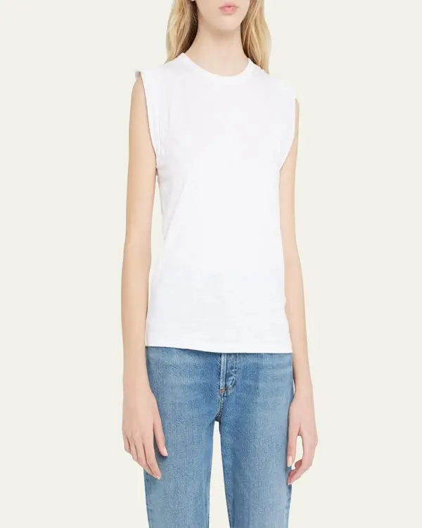 Veronica Beard Dree Muscle Tee - White