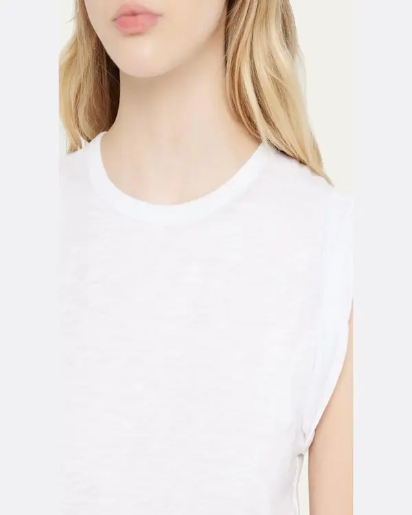 Veronica Beard Dree Muscle Tee - White