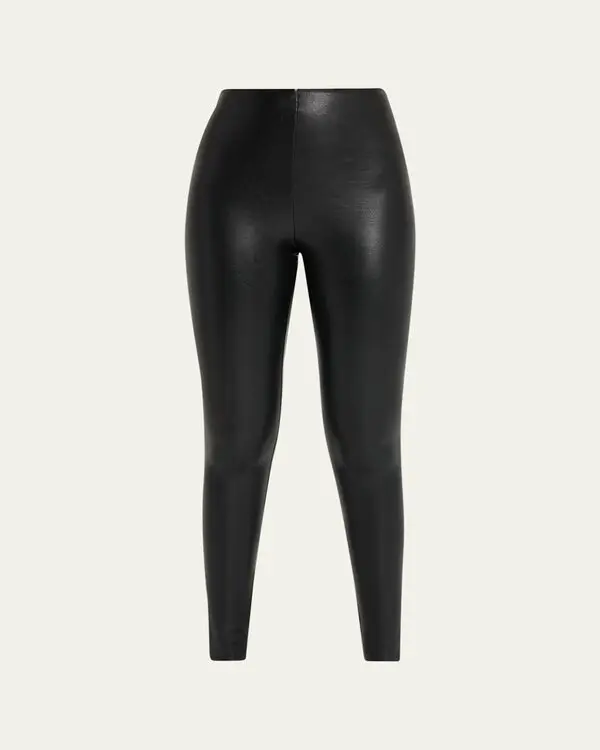 Commando Classic Faux-leather Leggings - Black