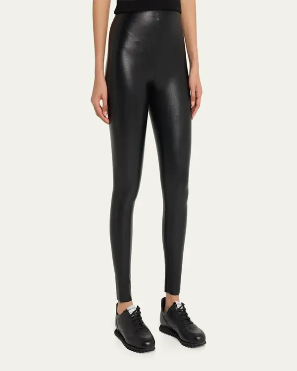 Commando Classic Faux-leather Leggings - Black