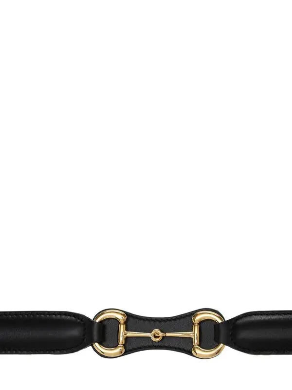 Gucci 2.3cm Horsebit Leather Belt