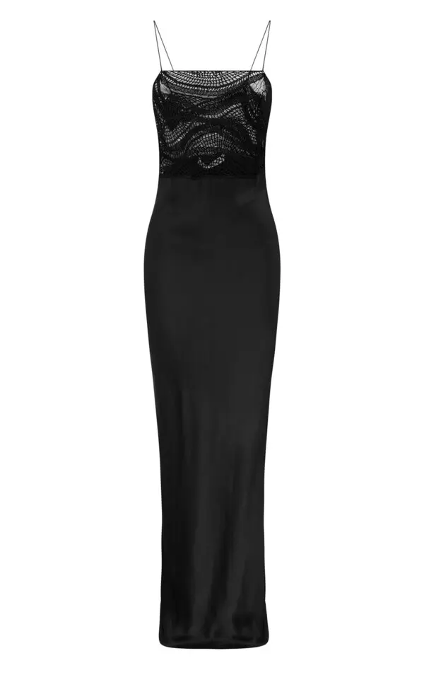knee length dresses for ladies Hime Maxi Dress in Mini Tiger Brown