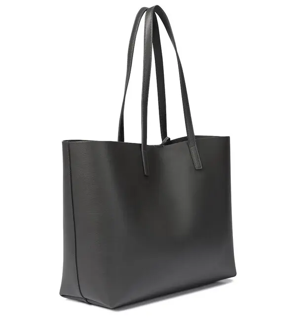 Saint Laurent Shopping E/w Leather Tote Bag - Grey
