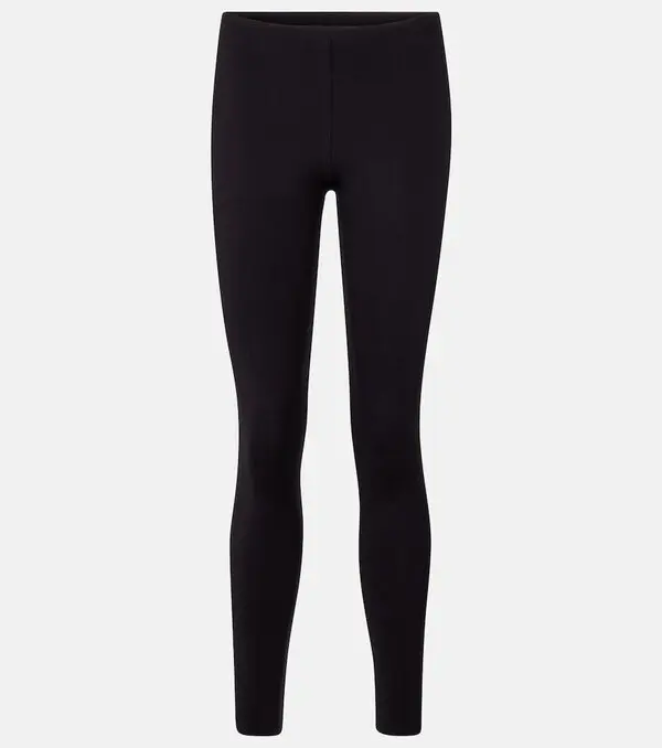 THE ROW Woolworth Mid-rise Leggings - Black