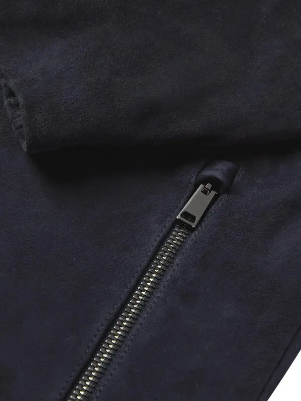 Theory Moore Grand Suede Bomber Jacket