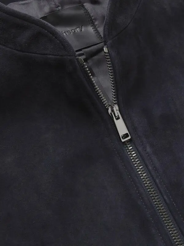 Theory Moore Grand Suede Bomber Jacket