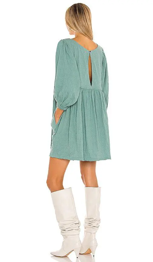 Free People Get Obsessed Babydoll Dress In Sage