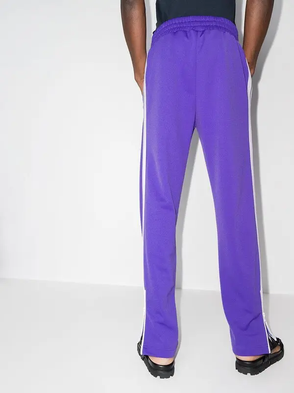 Palm Angels Side Panel Logo Track Pants - Purple