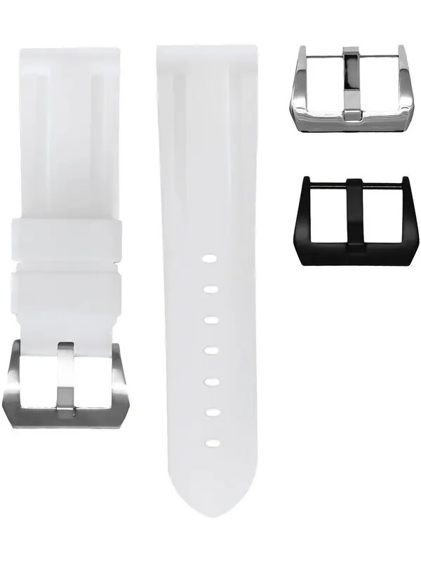 HORUS WATCH STRAPS 24mm Pin-buckle Watch Strap - White