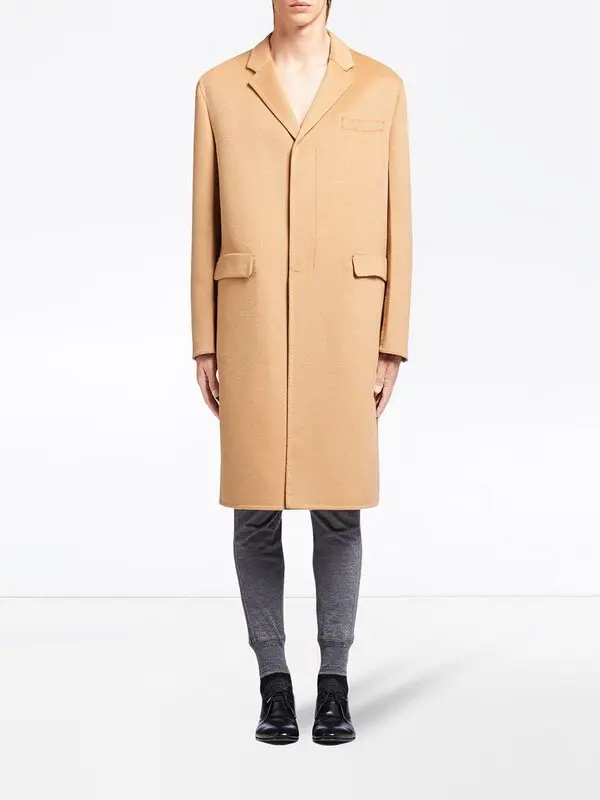 Prada Single-breasted Cashmere Coat