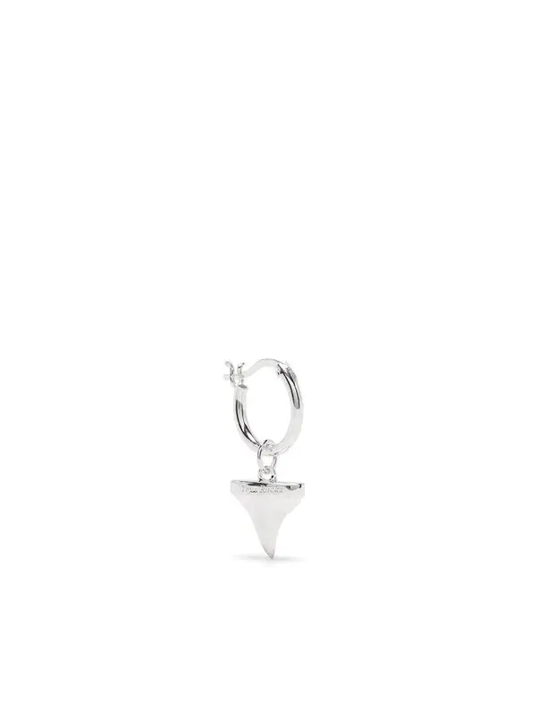 TRUE ROCKS Sterling Shark Tooth Earring - Silver