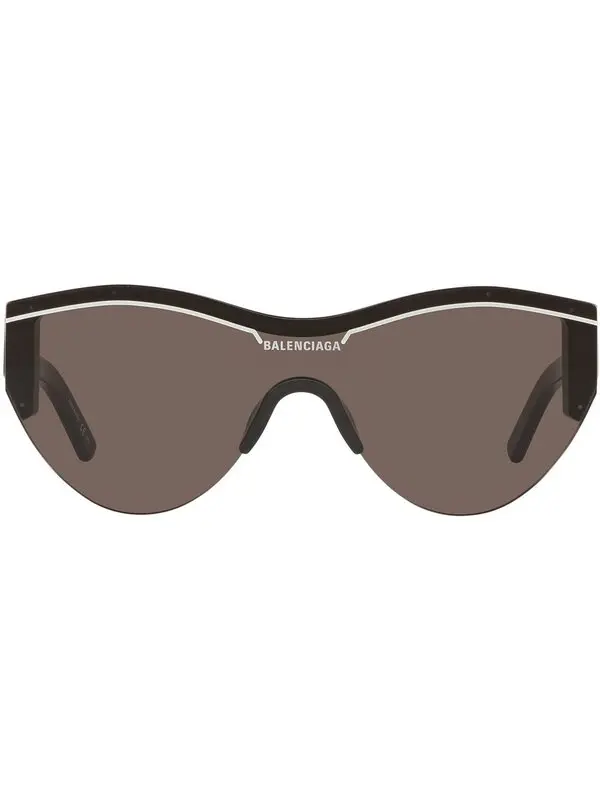 Balenciaga Ski Cat-eye Frame Sunglasses - Black