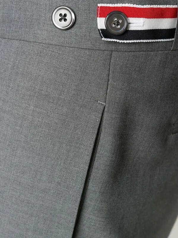 Thom Browne 4-bar Plain Weave Low Rise Shorts - Grey