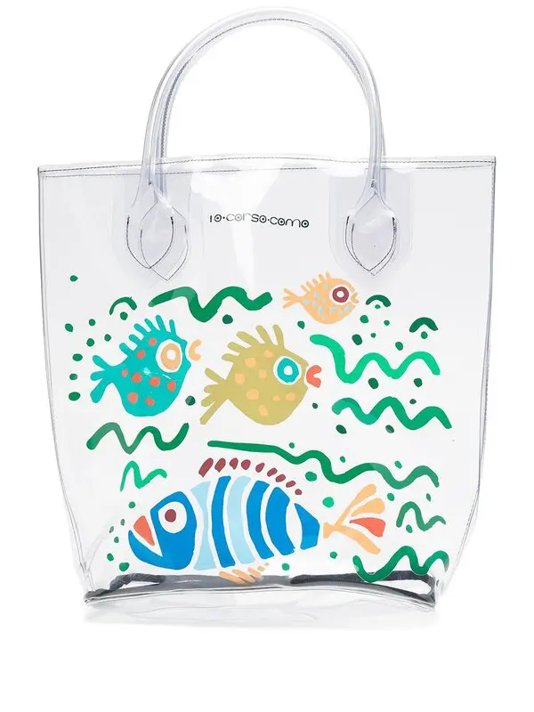 10 CORSO COMO Fish-print Tote Bag