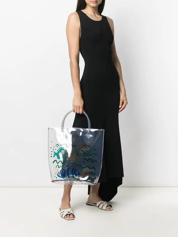 10 CORSO COMO Fish-print Tote Bag