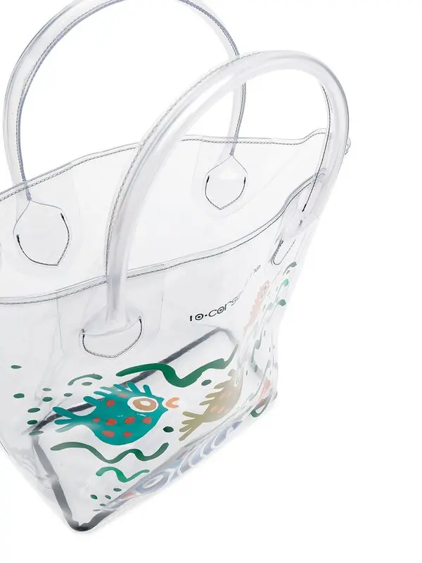 10 CORSO COMO Fish-print Tote Bag