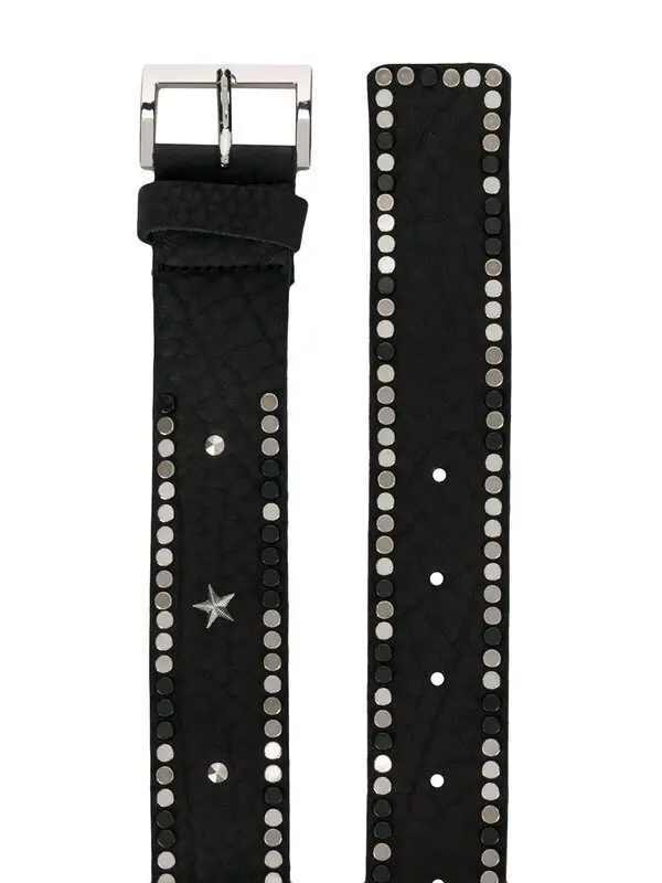 Zadig&Voltaire Studded Leather Belt - Black