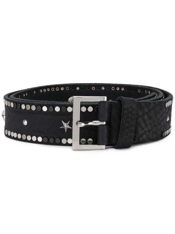 Zadig&Voltaire Studded Leather Belt - Black
