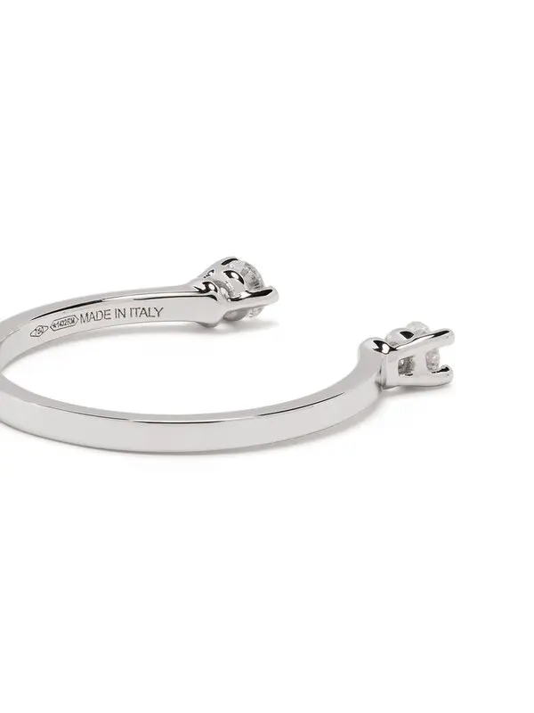Delfina Delettrez 18kt White Gold Diamond Dots Ring