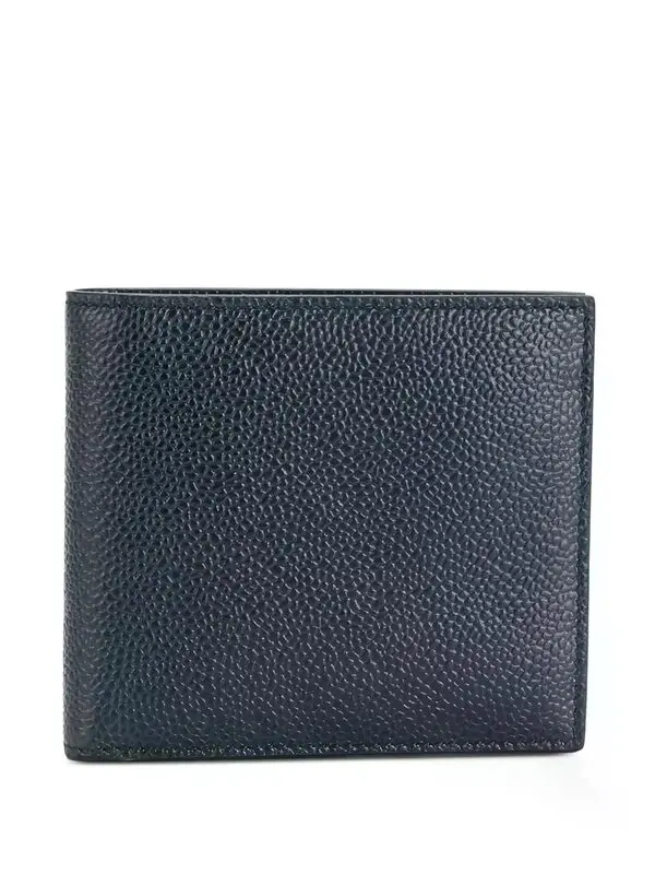 Thom Browne Bi-fold Leather Wallet - Blue