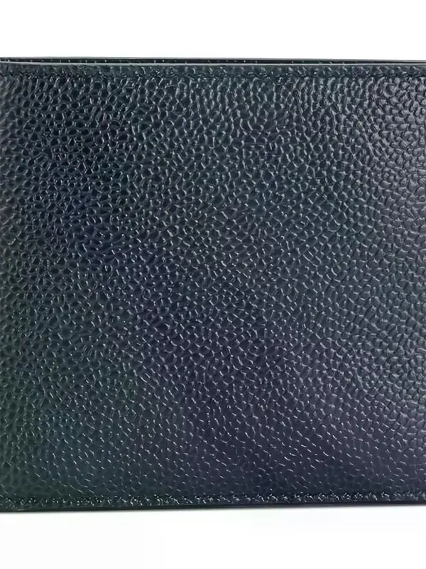 Thom Browne Bi-fold Leather Wallet - Blue