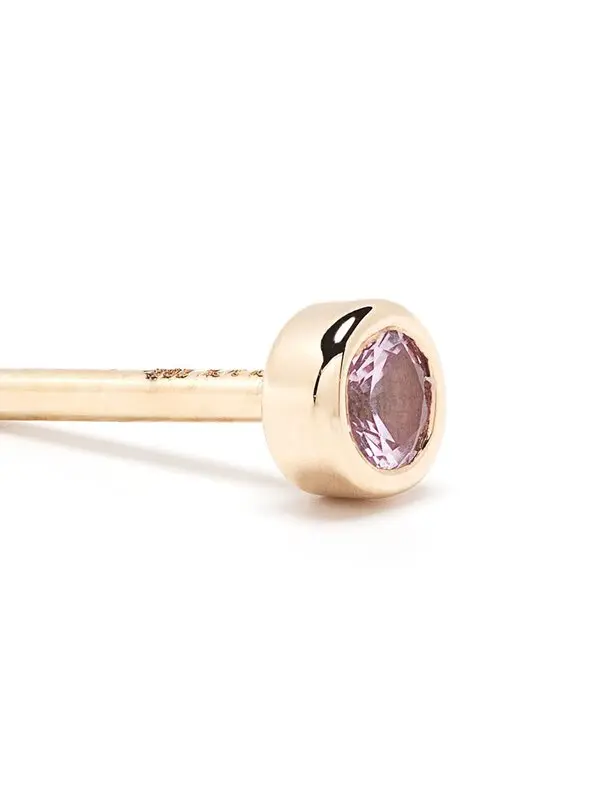 MARIA BLACK 14kt Yellow Pink Sapphire Stud Earring